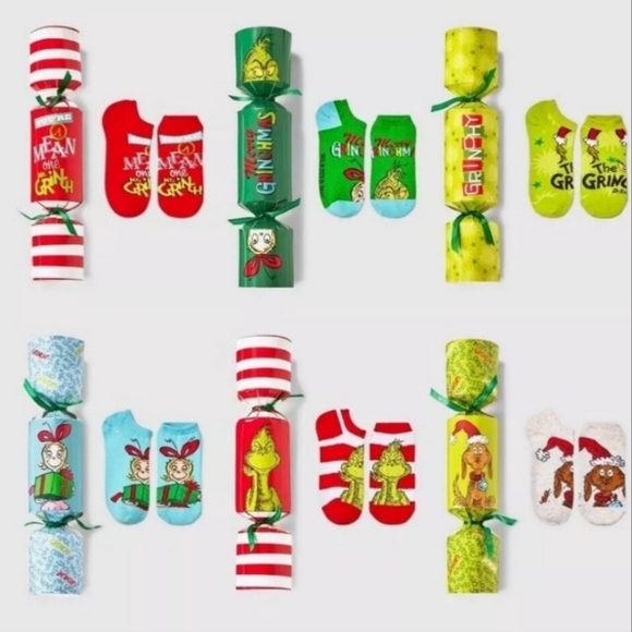 Dr. Seuss | Accessories | Nwt Dr Seuss The Grinch Surprise Crackers 6pk ...